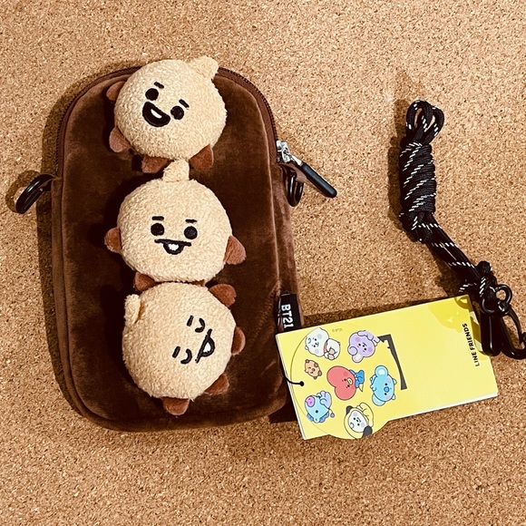 bt21 | Bags | Bt2 Baby Series Shooky Character Plush Coin Toiletry ...